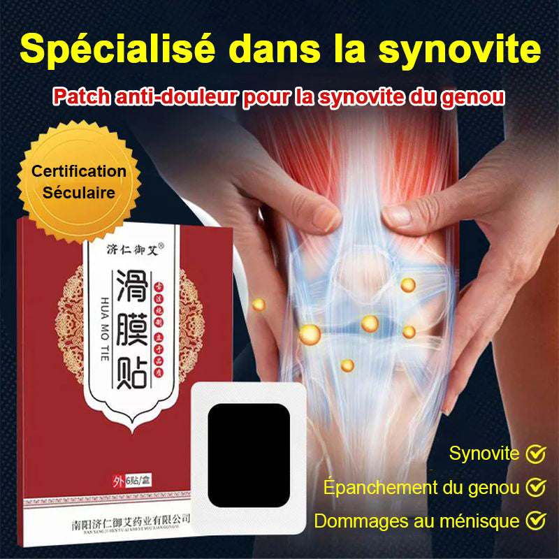 Patch anti-douleur spécifique à la synovite du genou – Joievif